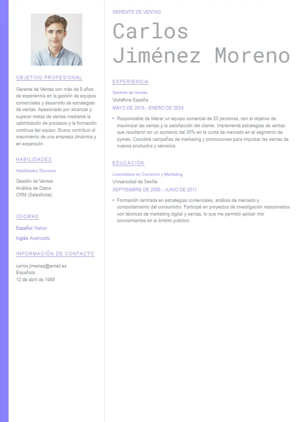 Plantilla de CV Innovador Audaz - Diseño profesional para currículum vitae